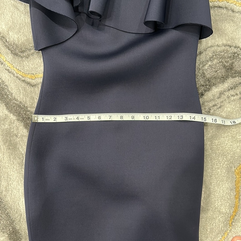 Royal Blue Scuba Material One Piece Gown Size 6 - Gem